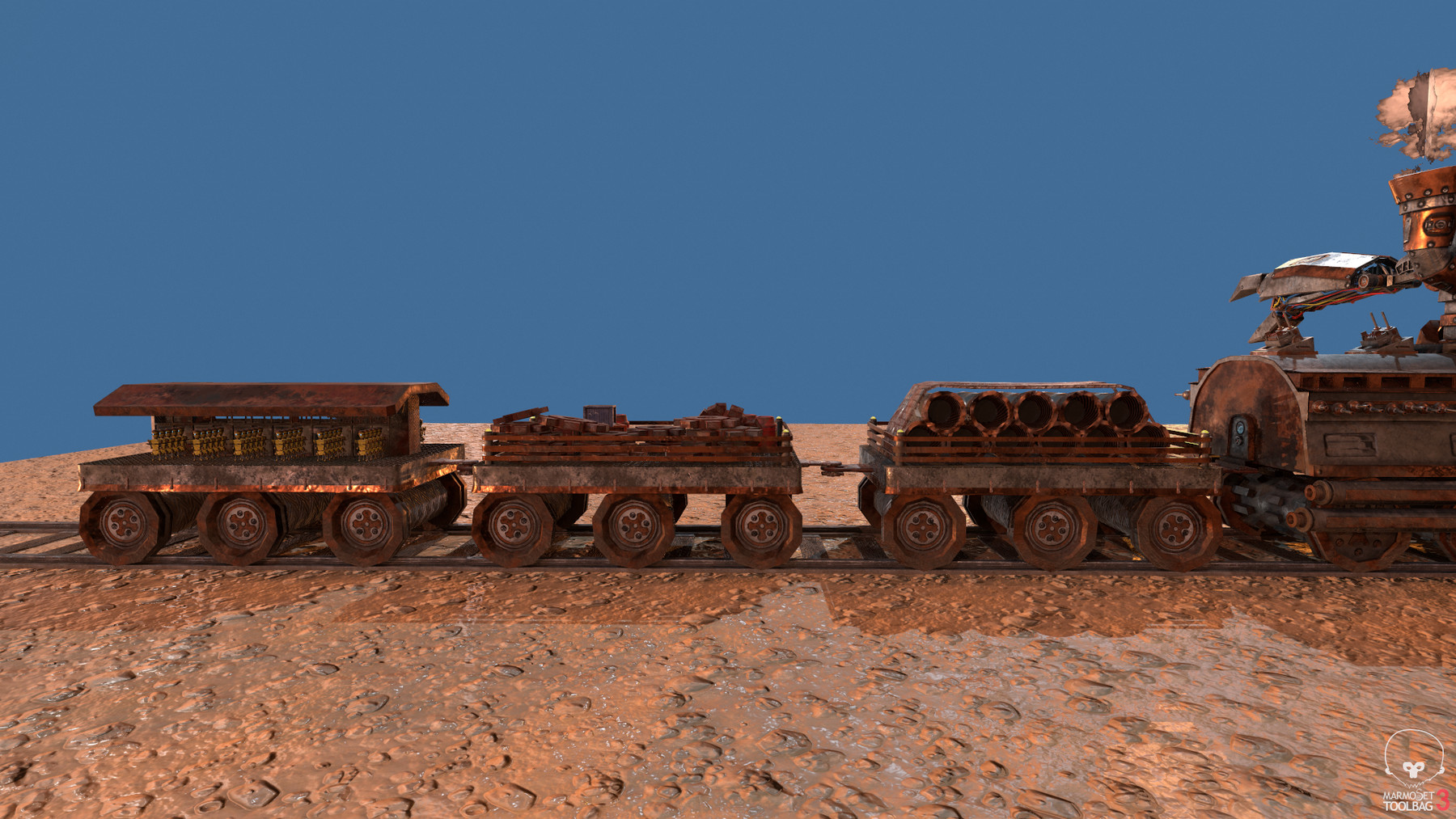 ArtStation - Steampunk Battle Robot Train | Resources