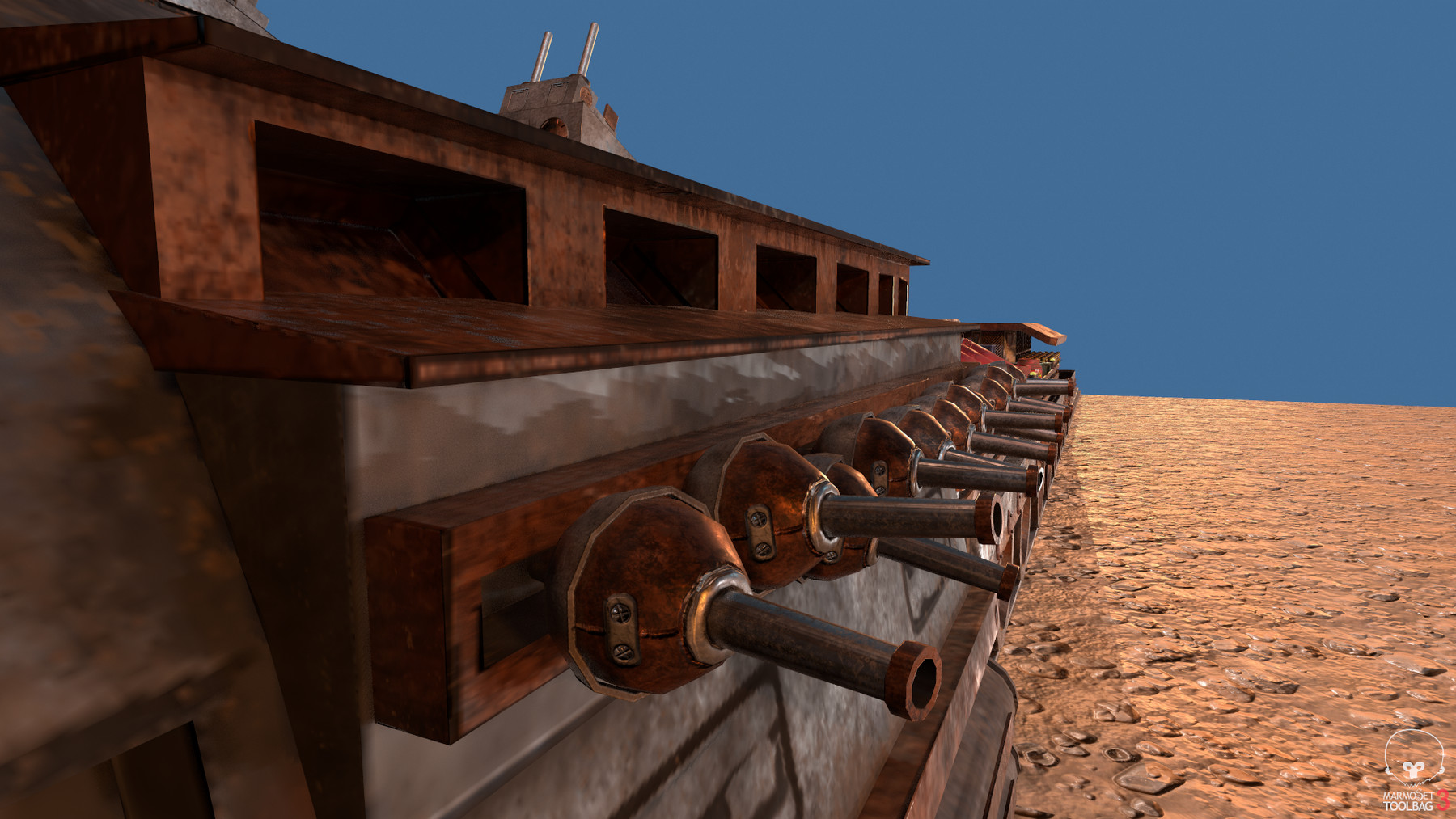 ArtStation - Steampunk Battle Robot Train | Resources