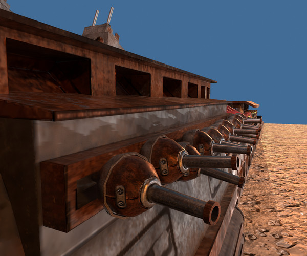 ArtStation - Steampunk Battle Robot Train | Resources