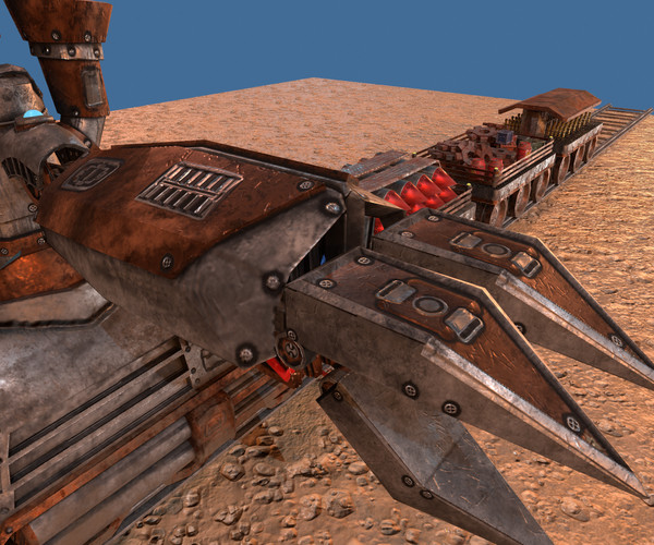 ArtStation - Steampunk Battle Robot Train | Resources