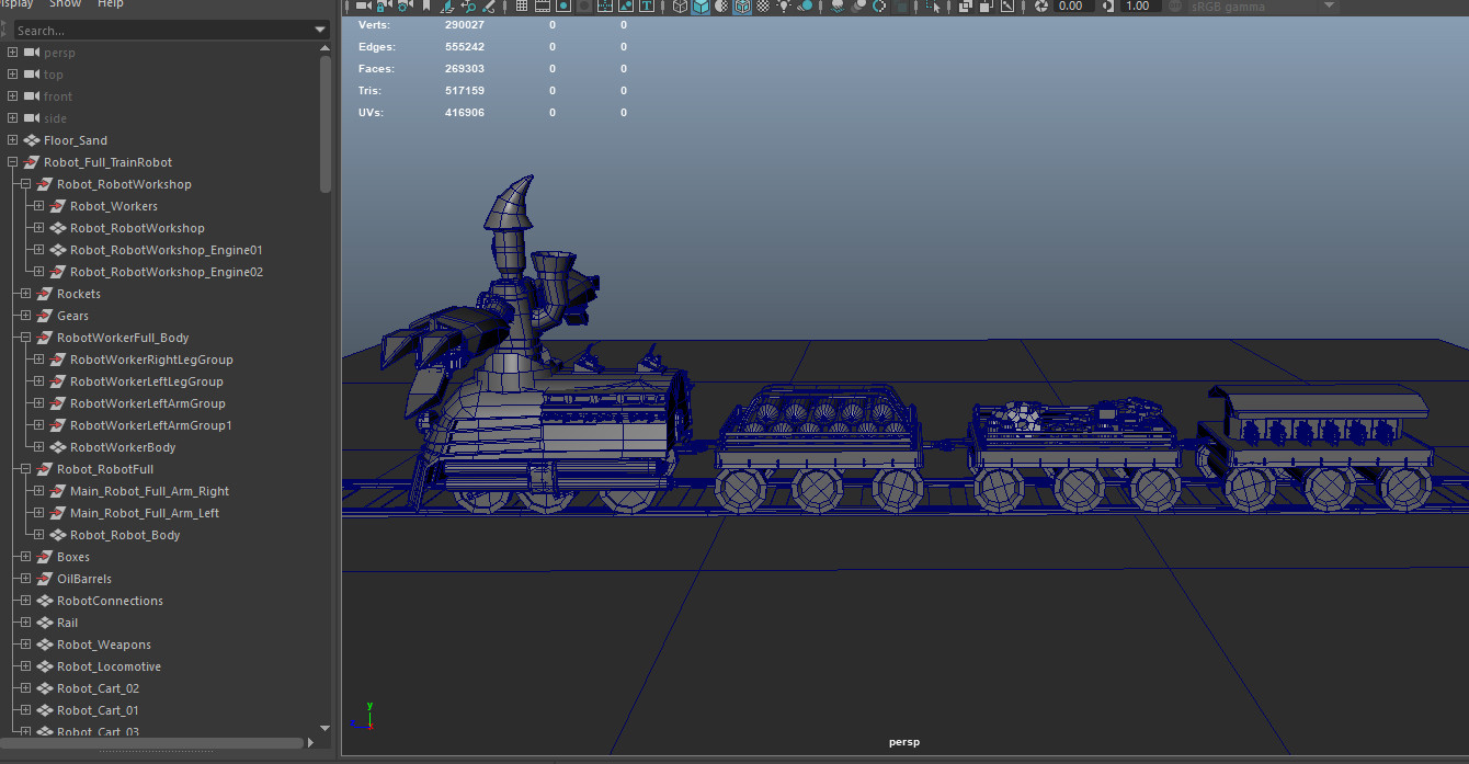 ArtStation - Steampunk Battle Robot Train | Resources