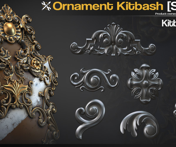ArtStation - Ornament Kitbash [Sample] | Resources