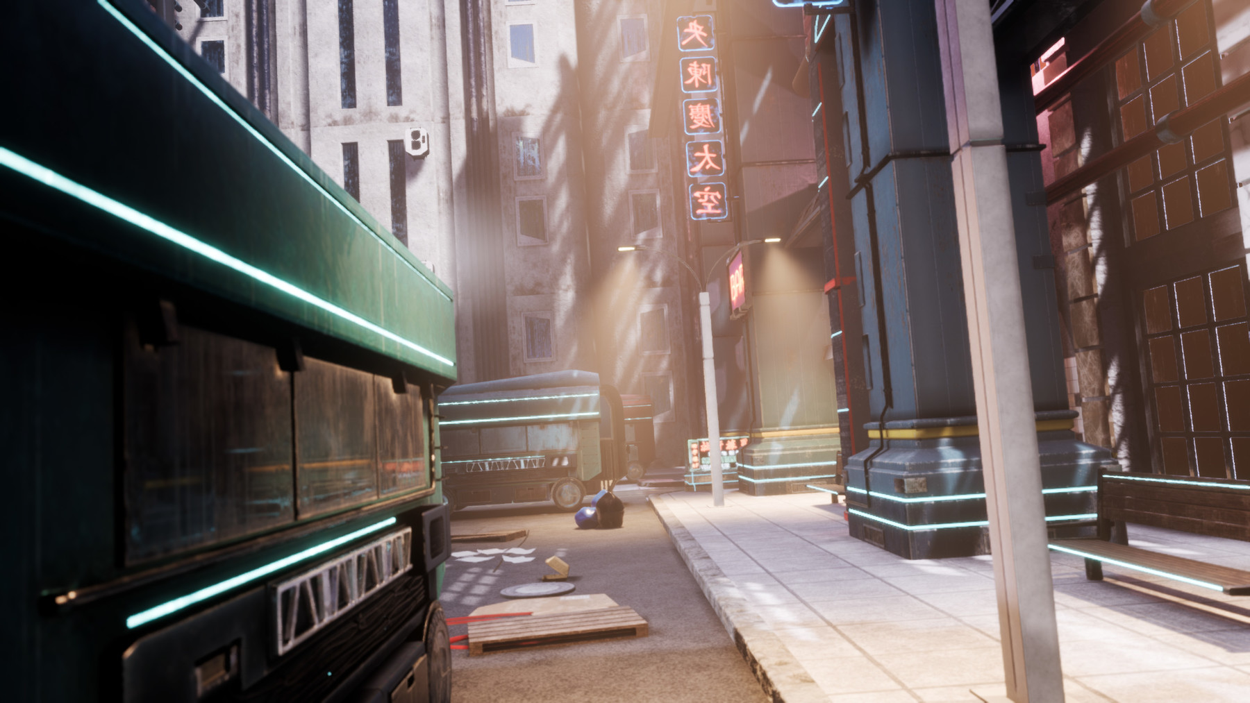 ArtStation - CyberPunk / Sci-Fi Outdoor Environment Asset Set | Game Assets