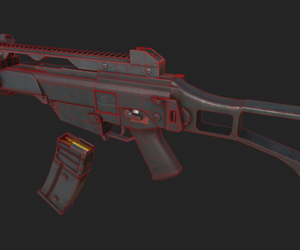 ArtStation - G36C lowpoly 3d model | Game Assets
