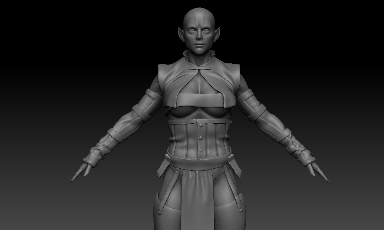 ArtStation - DarkElf (Hi-poly model set) | Resources