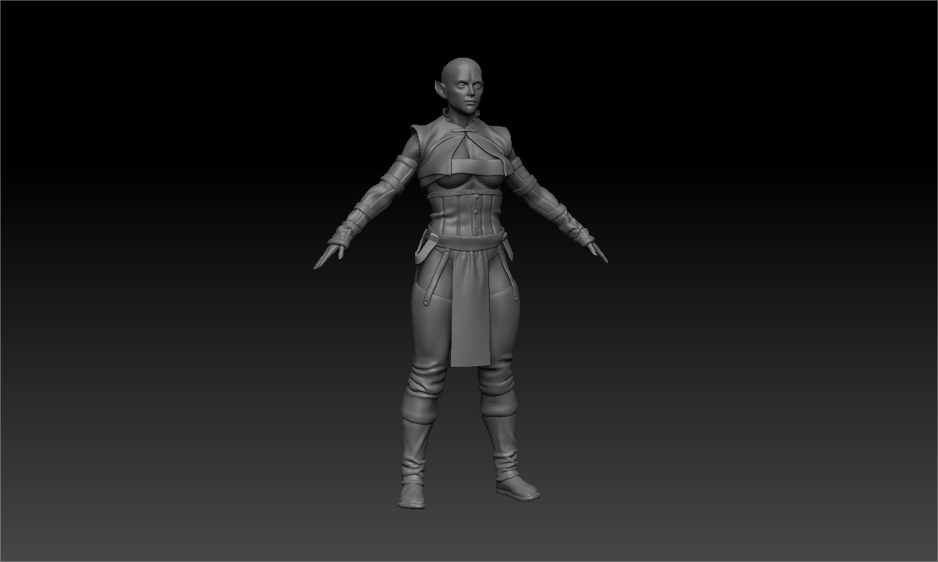 ArtStation - DarkElf (Hi-poly model set) | Resources