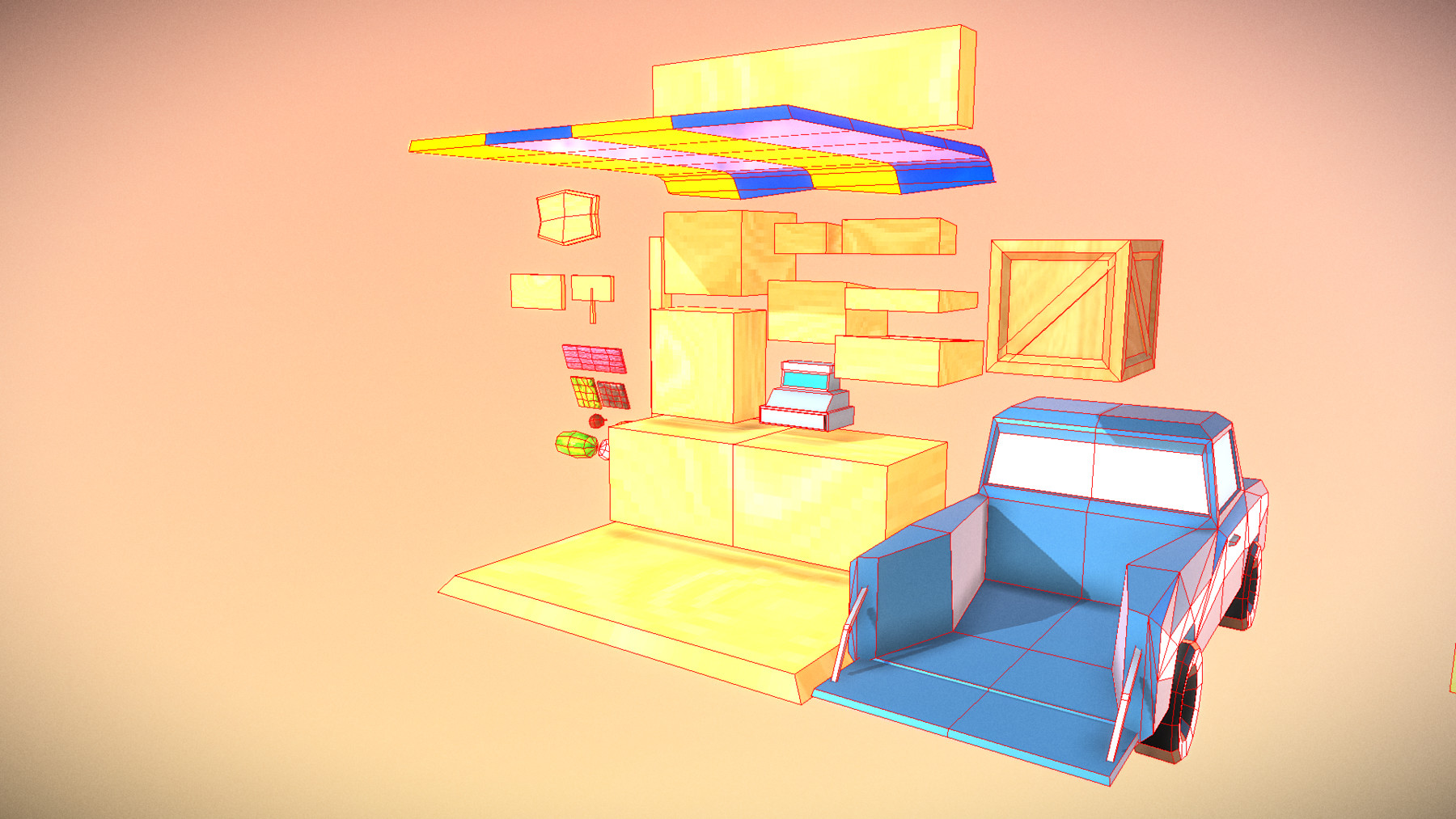 ArtStation - Modular Farmers Market Stall | Resources