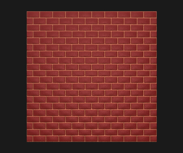ArtStation - Dark red brick pbr | Resources