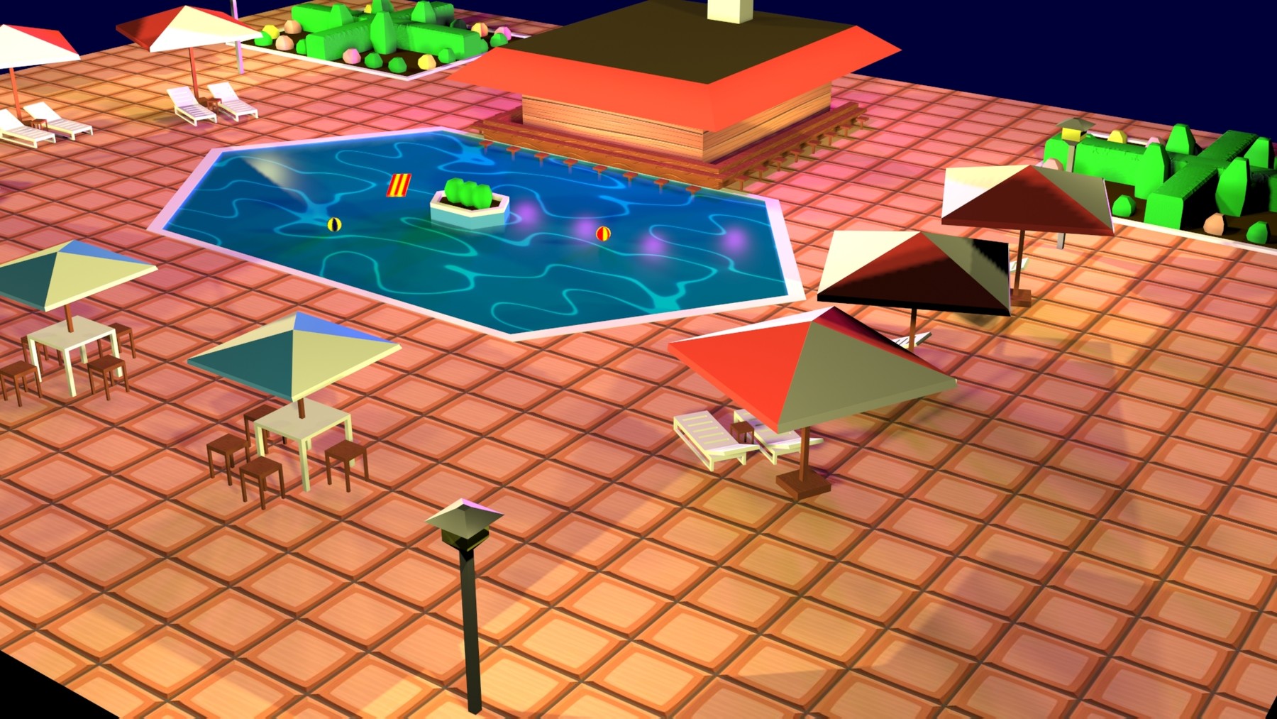 ArtStation - Pool Cartoon Lowpoly | Resources