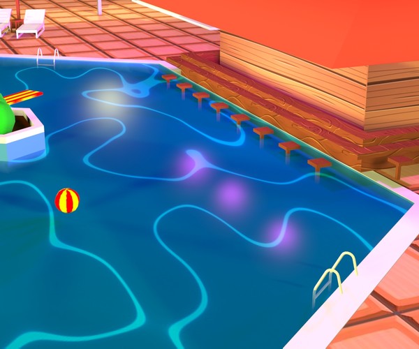 ArtStation - Pool Cartoon Lowpoly | Resources