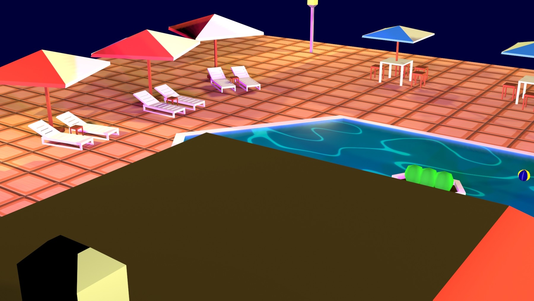 ArtStation - Pool Cartoon Lowpoly | Resources