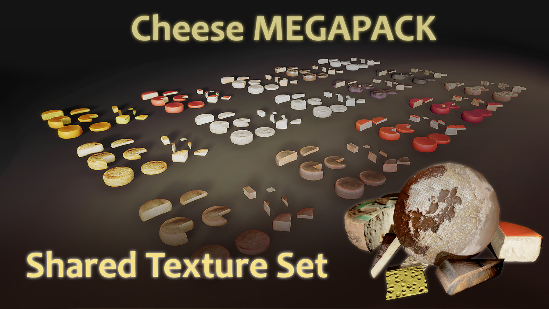 ArtStation - Cheese MEGAPACK | Game Assets