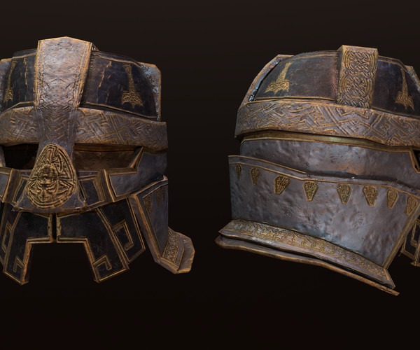 ArtStation - Dwarf Helmet | Game Assets