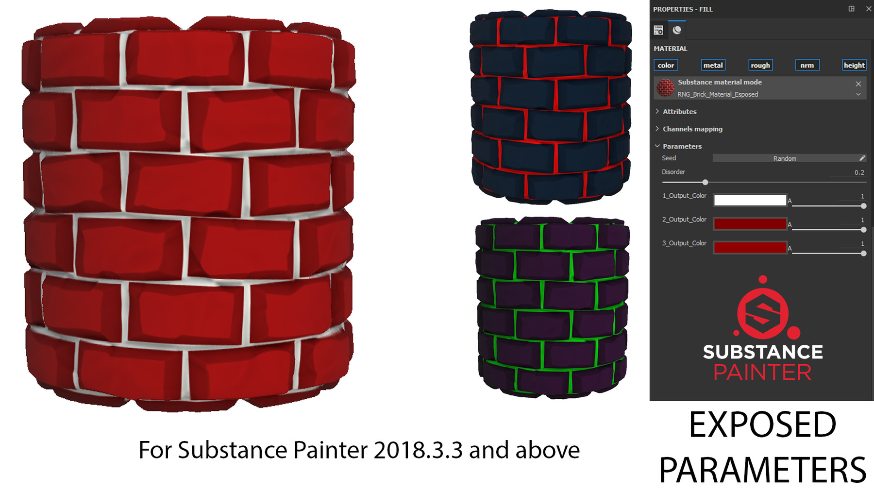 ArtStation - Stylized Bricks Material | Resources