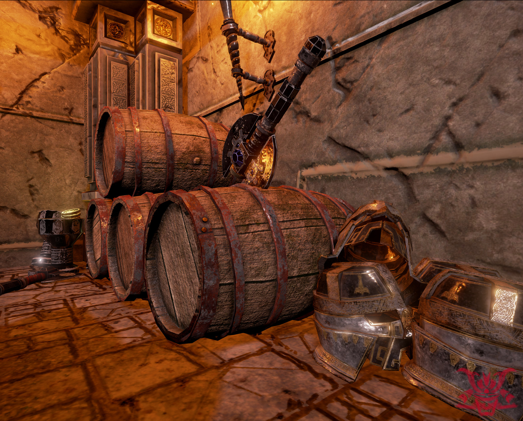 ArtStation - Medieval Fantasy Dwarf Treasure Room | Game Assets