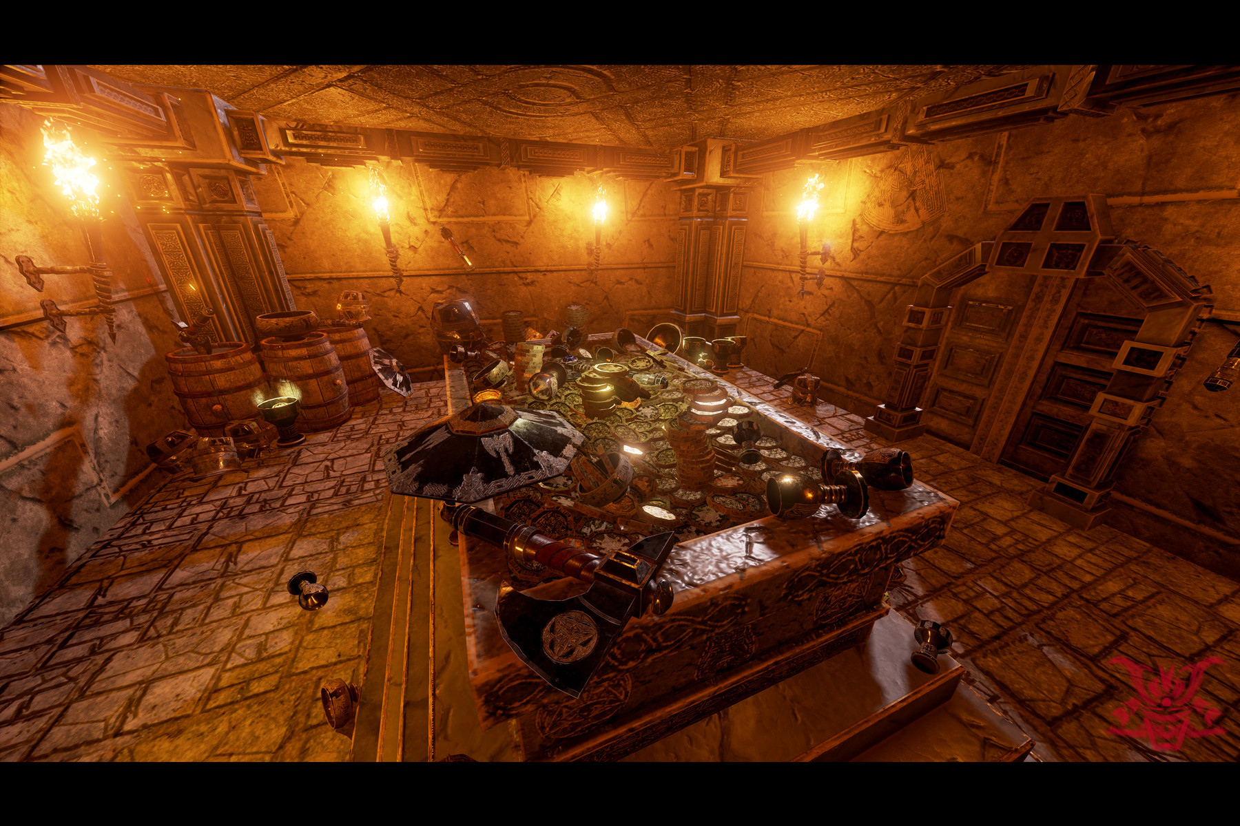 ArtStation - Medieval Fantasy Dwarf Treasure Room | Game Assets