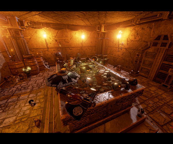 ArtStation - Medieval Fantasy Dwarf Treasure Room | Game Assets