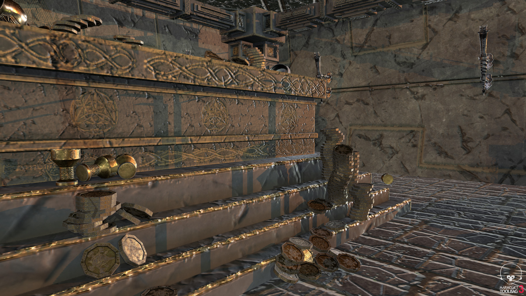 ArtStation - Medieval Fantasy Dwarf Treasure Room | Game Assets