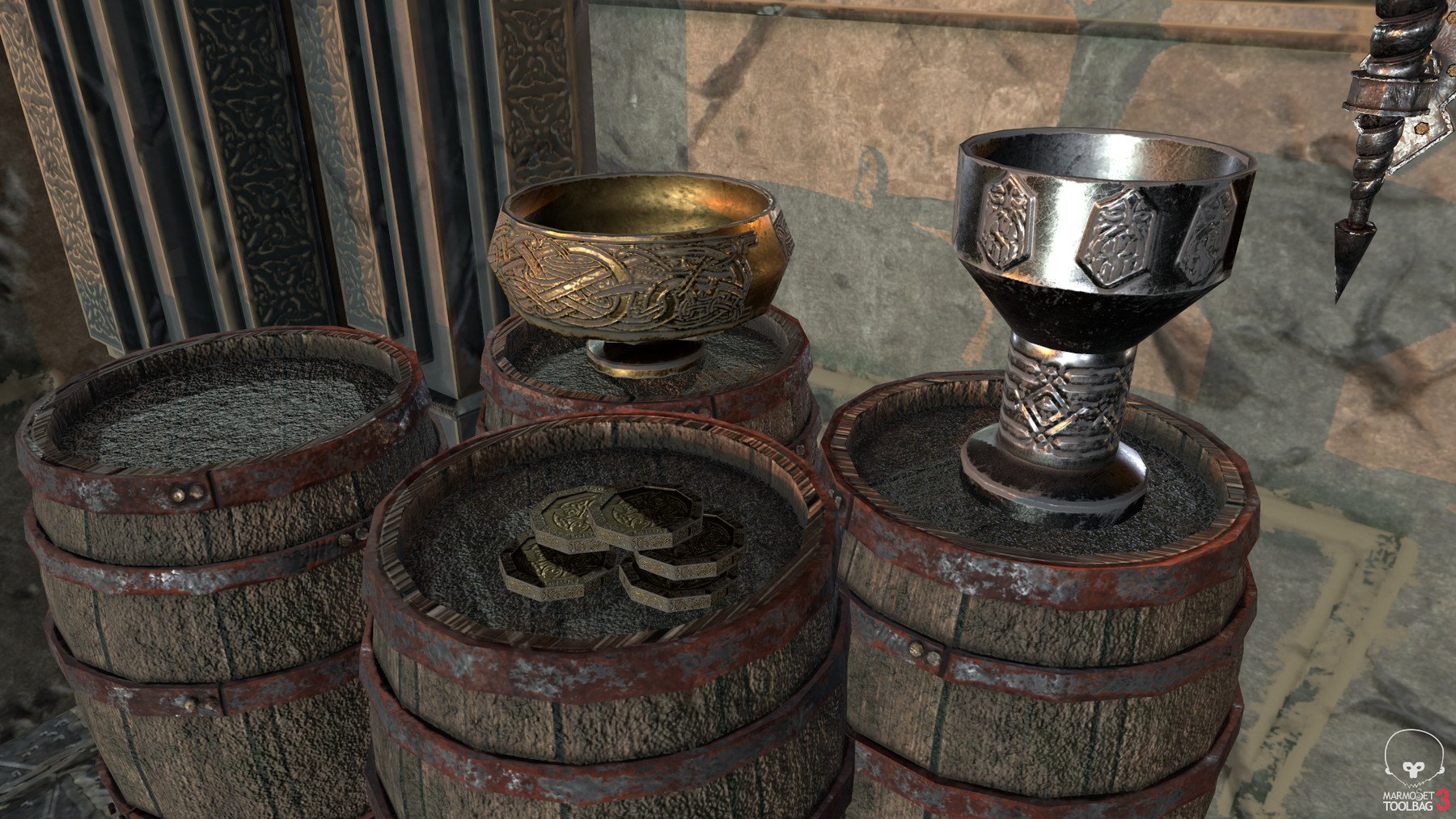 ArtStation - Medieval Fantasy Dwarf Treasure Room | Game Assets