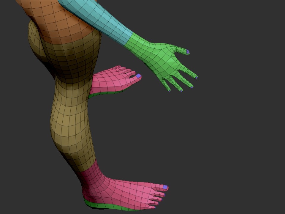 ArtStation - stylized anime woman base mesh | Game Assets