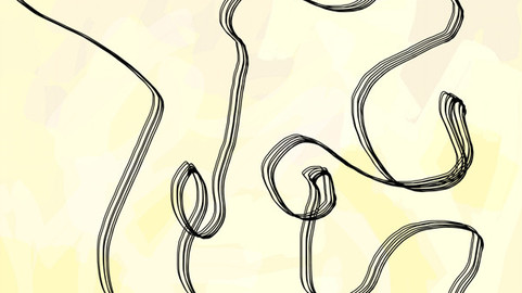 ArtStation - Yellow with fluffy black line No.1 | Artworks