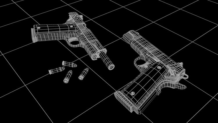 ArtStation - Realistic M1911 Pistol Model | Resources