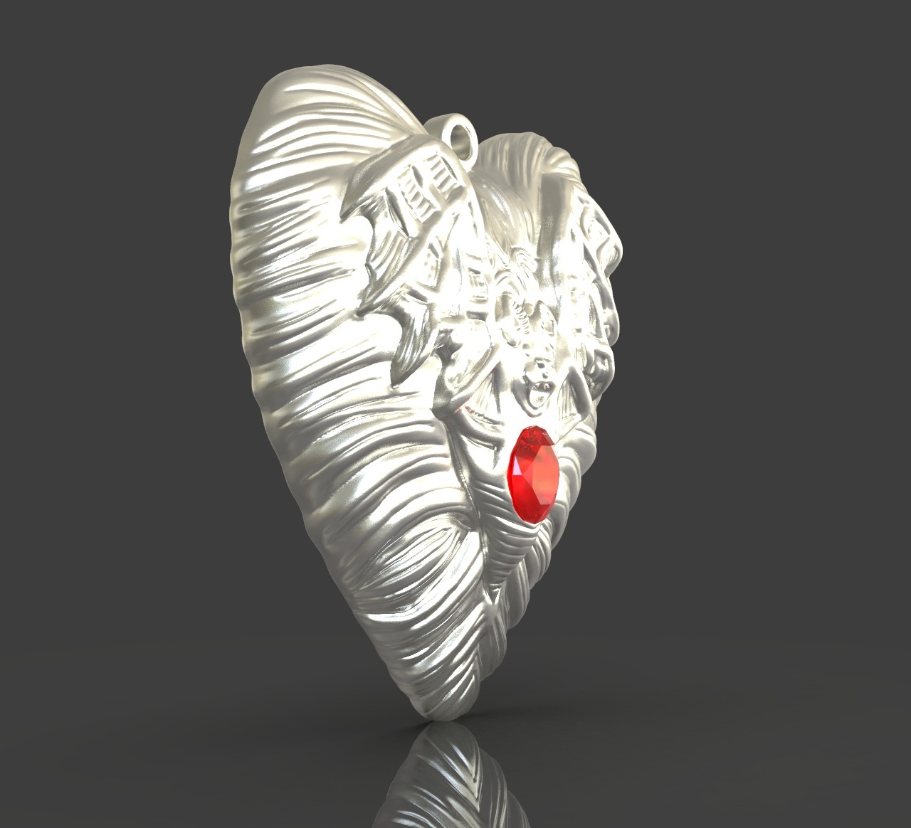 ArtStation - Jewelry Vampire Heart Pendant | Resources