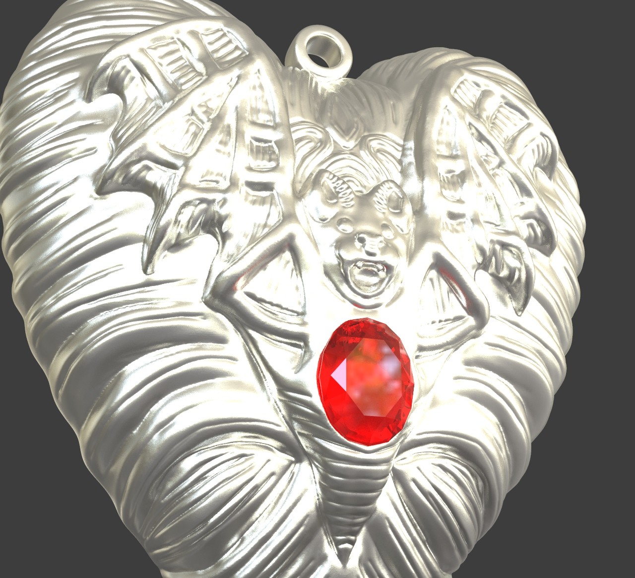 ArtStation - Jewelry Vampire Heart Pendant | Resources
