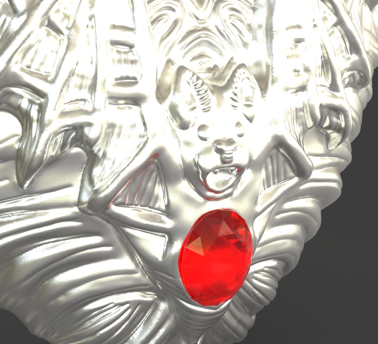 ArtStation - Jewelry Vampire Heart Pendant | Resources