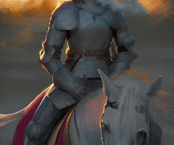 ArtStation - How to paint day for knight | Tutorials