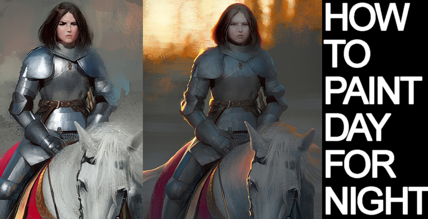 ArtStation - How to paint day for knight | Tutorials