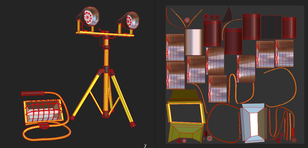 ArtStation - Industrial Lights Low-poly 3D model | Resources