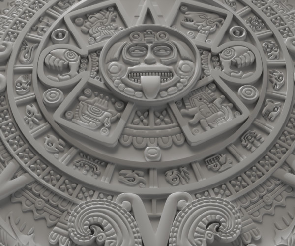 ArtStation - Aztec Sun Stone 3D print model | Resources
