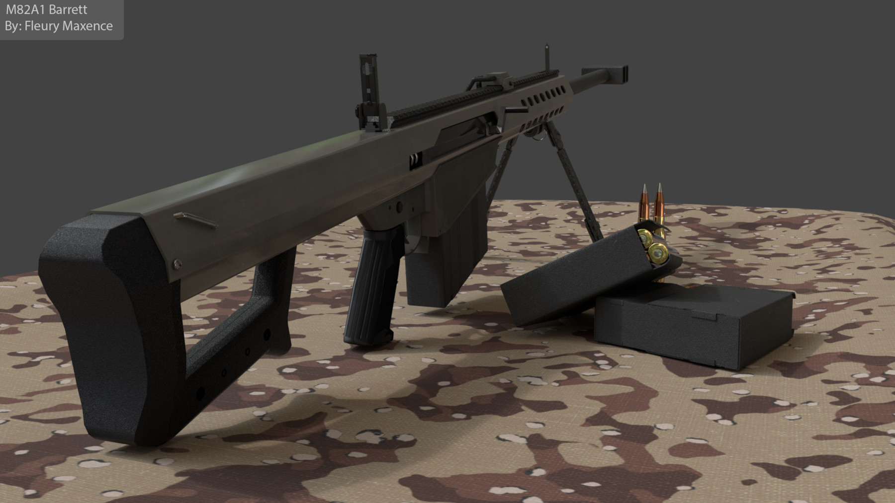 ArtStation - M82A1 Barrett | Resources