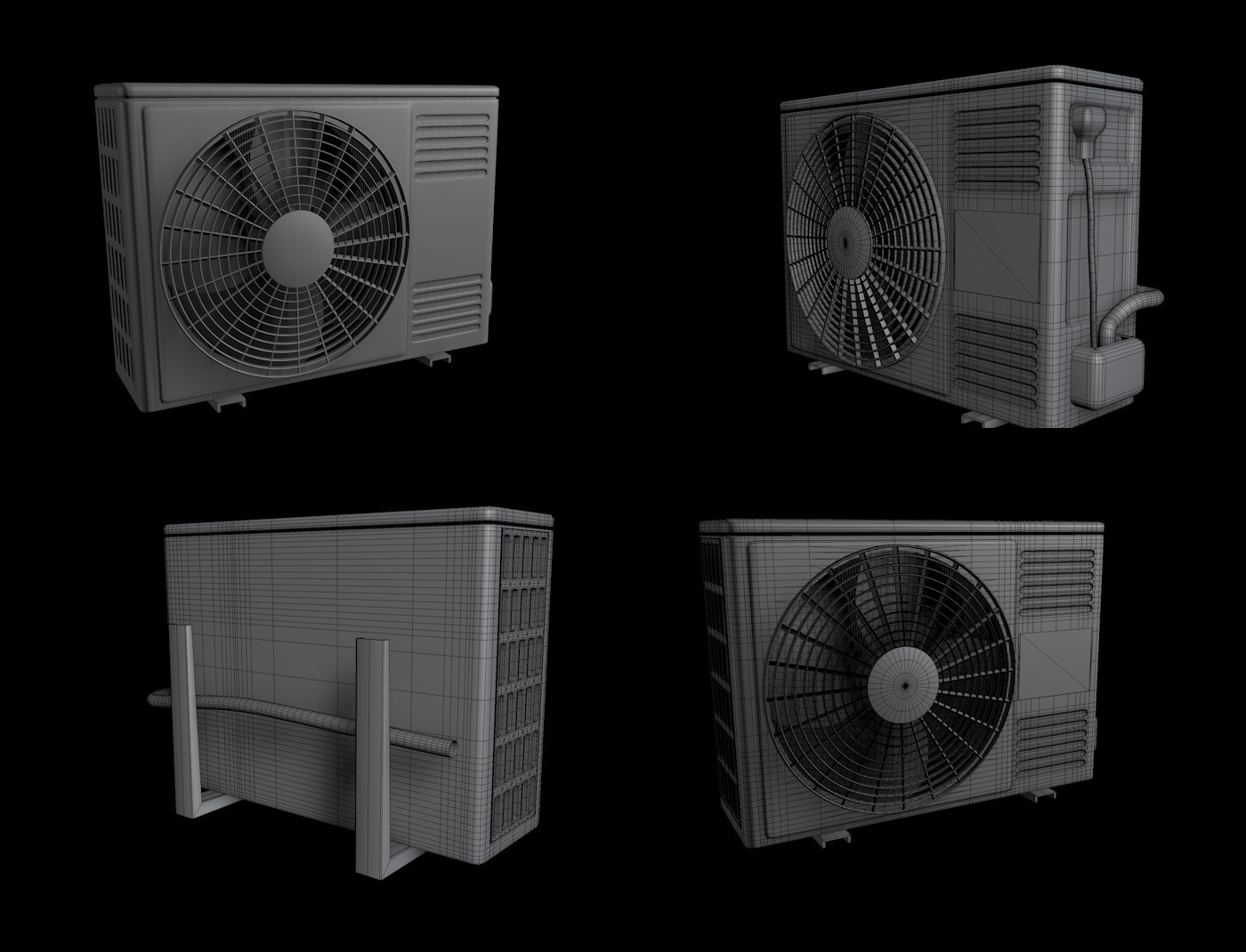 ArtStation - Air Conditioner " HITACHI DC Inverter " | Resources