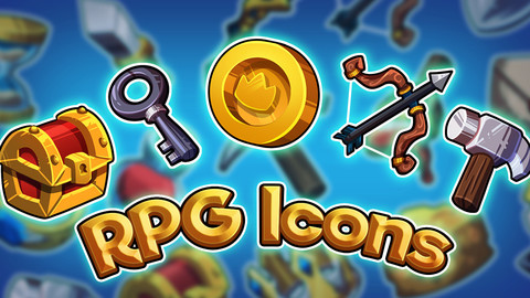 ArtStation - Cute RPG Buttons Set | Game Assets