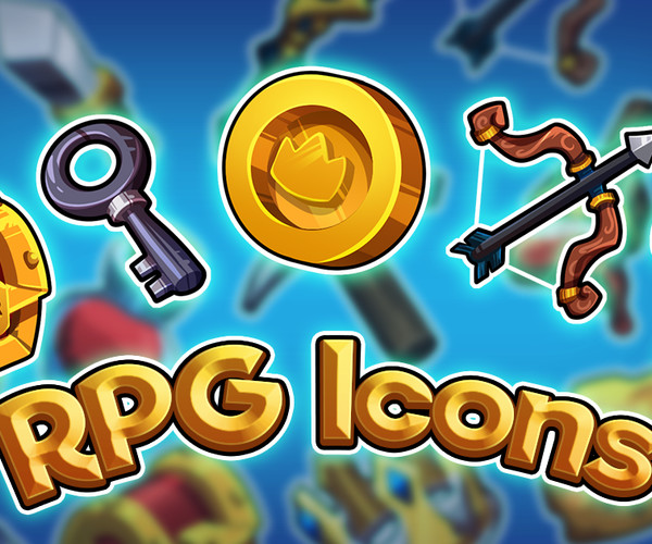 ArtStation - Cute RPG Icons Set | Game Assets