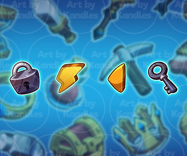 ArtStation - Cute RPG Icons Set | Game Assets