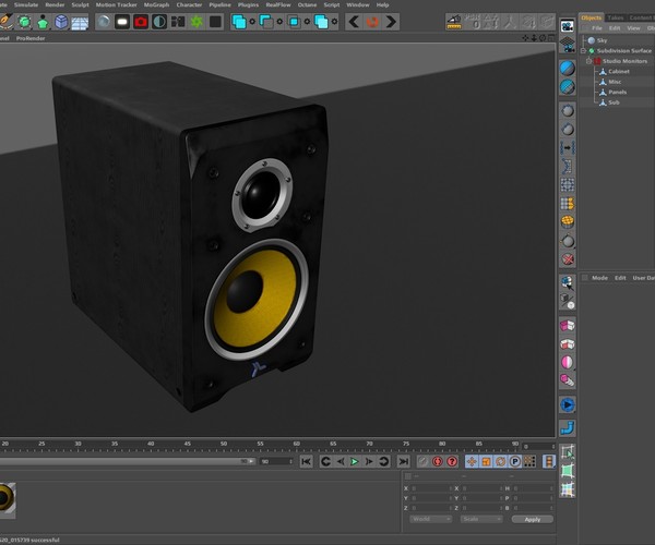 ArtStation - Studio Monitor Speakers 3D Model | Resources