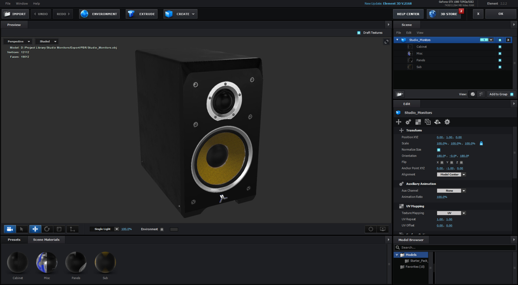 ArtStation - Studio Monitor Speakers 3D Model | Resources