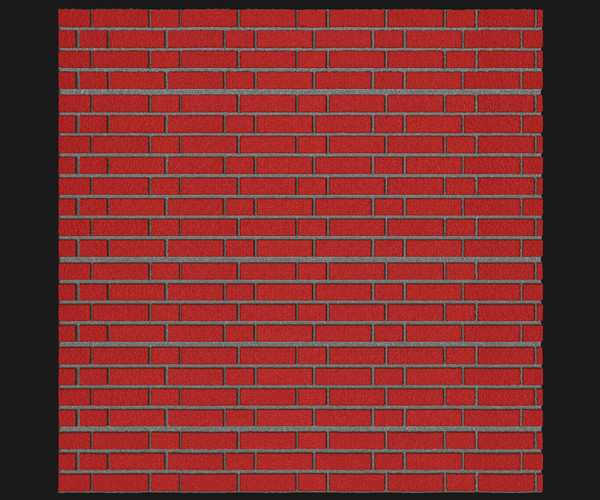 ArtStation - Red brick pbr | Resources