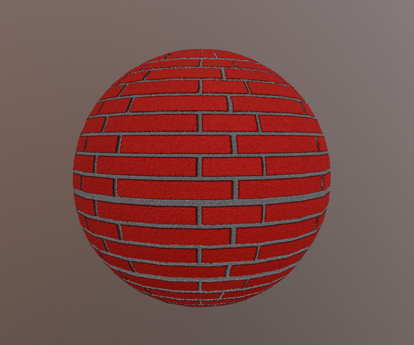 ArtStation - Red brick pbr | Resources