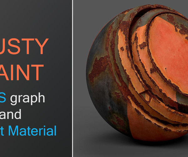 ArtStation - Rusty Paint Substance | Game Assets