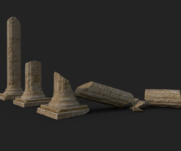 ArtStation - Broken Columns Set | Resources