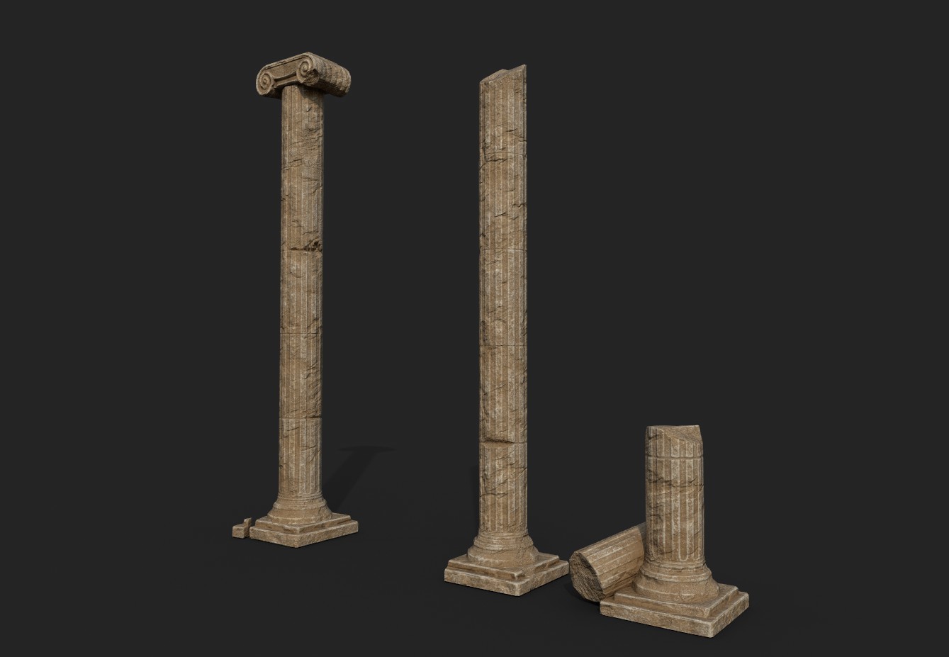 ArtStation - Broken Columns Set | Resources