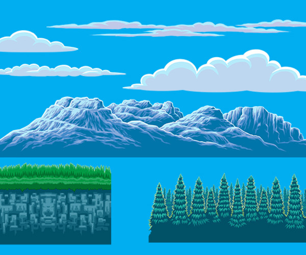 ArtStation - 2d Forest Pack | Game Assets