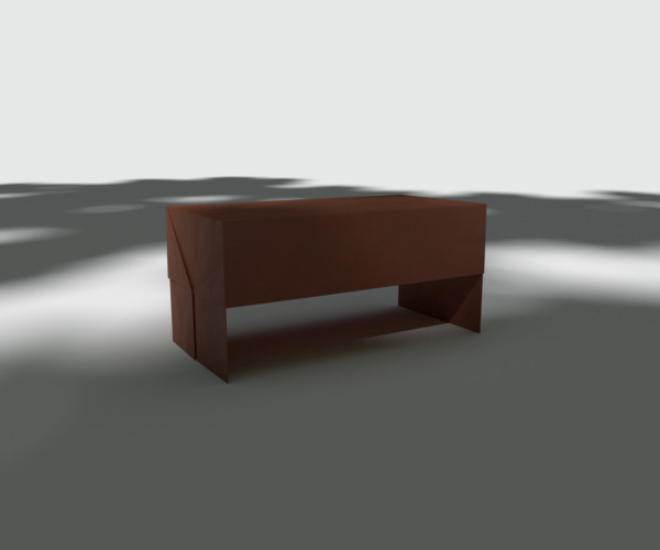 ArtStation - Origami Bench | Game Assets