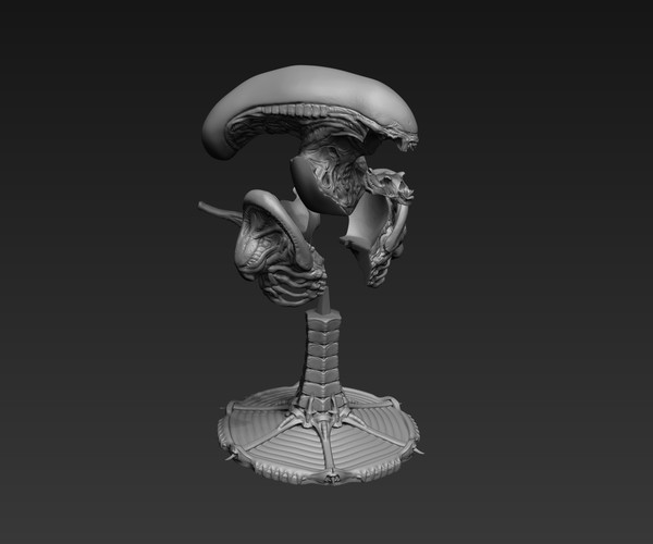 ArtStation - Alien Bust Statue | Resources