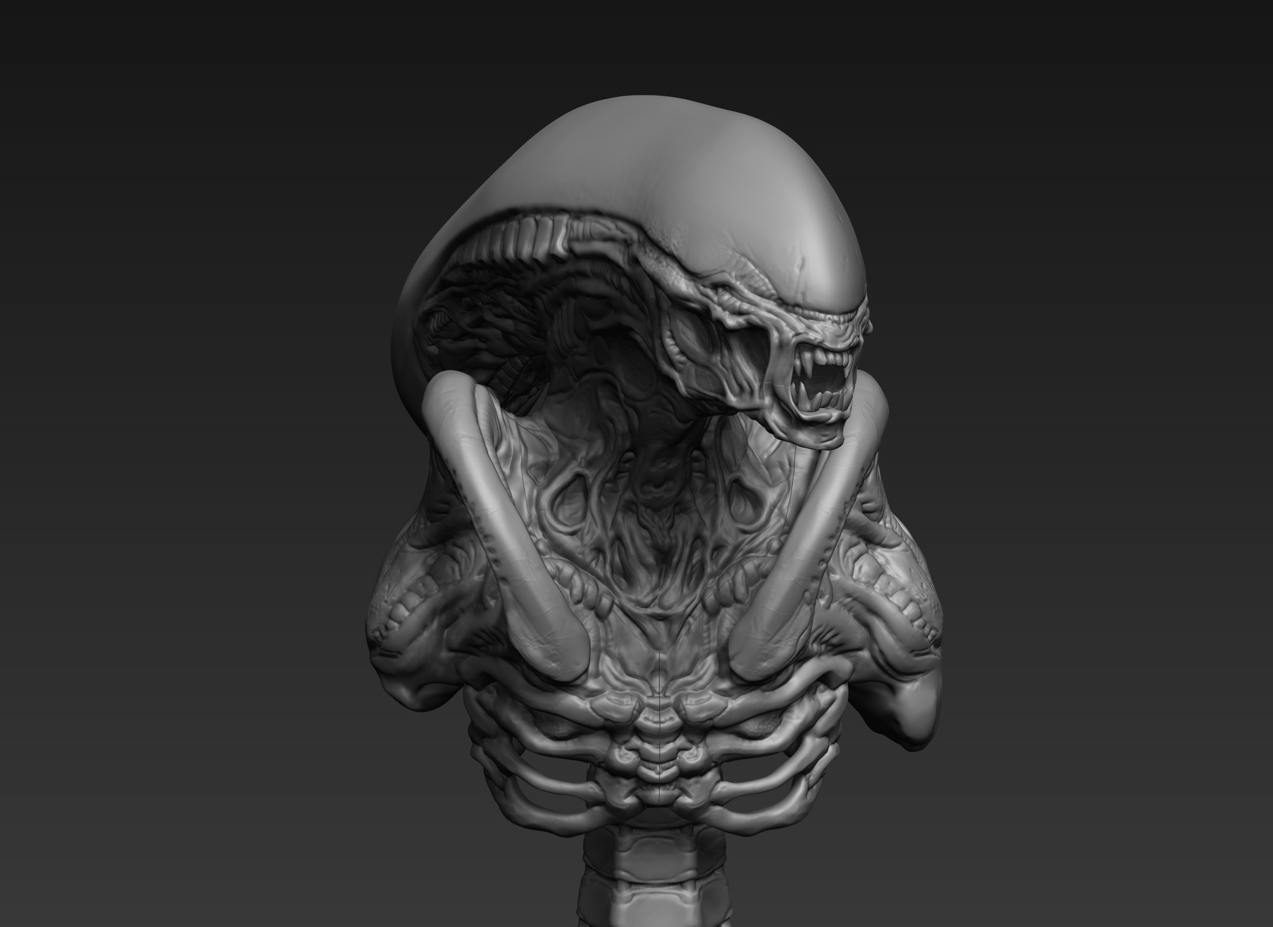 ArtStation - Alien Bust Statue | Resources