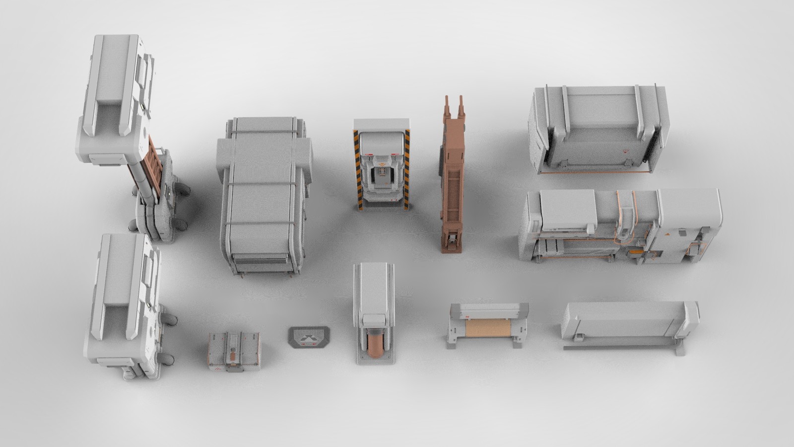 ArtStation - sci-fi Architecture kitbash 27 | Resources